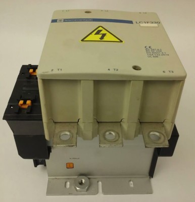 TELEMECANIQUE LC1F330 CONTACTOR, 3PH, 600V, 370A, 250HP, W/ 24V 40 ...