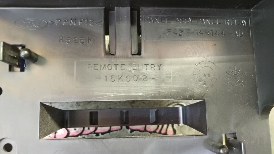 1994 95 96 97 1998 FORD MUSTANG KEYLESS ENTRY RELAY MODULE MOUNTING ...