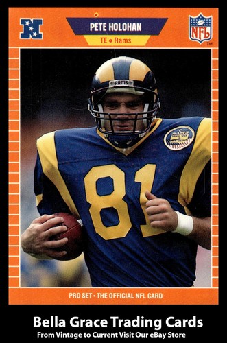1989 Pro Set Pete Holohan #202 Los Angeles Rams | eBay