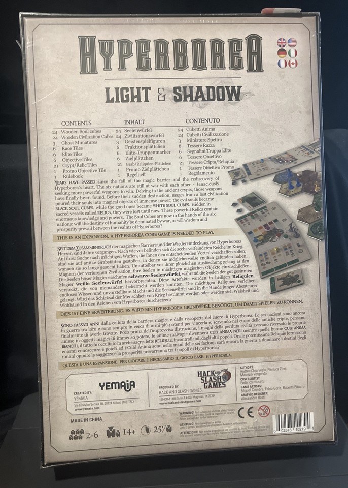 Hyperborea Light & Shadow Expansion Pack Hack & Slash Games By Yemaia ...