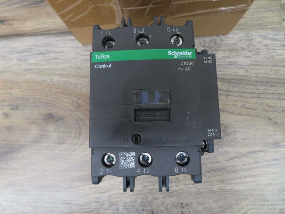 SCHNEIDER ELECTRIC CONTACTOR LC1D80 80 AMP 600V MAX 3P | eBay
