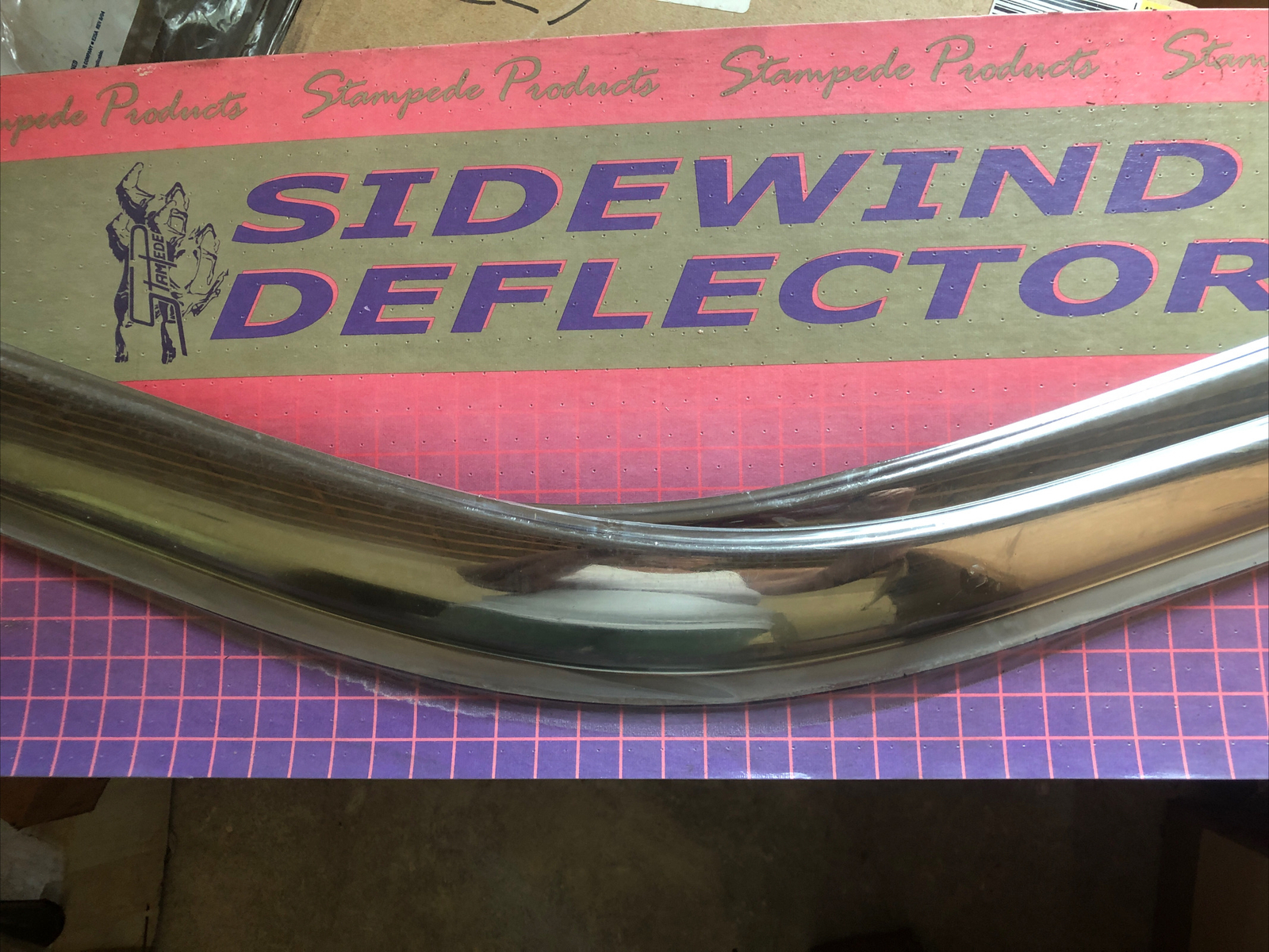 Chrome SIDE WIND DEFLECTOR Set/2 1999-2000 FORD F250 F350 Stampede 6105 ...