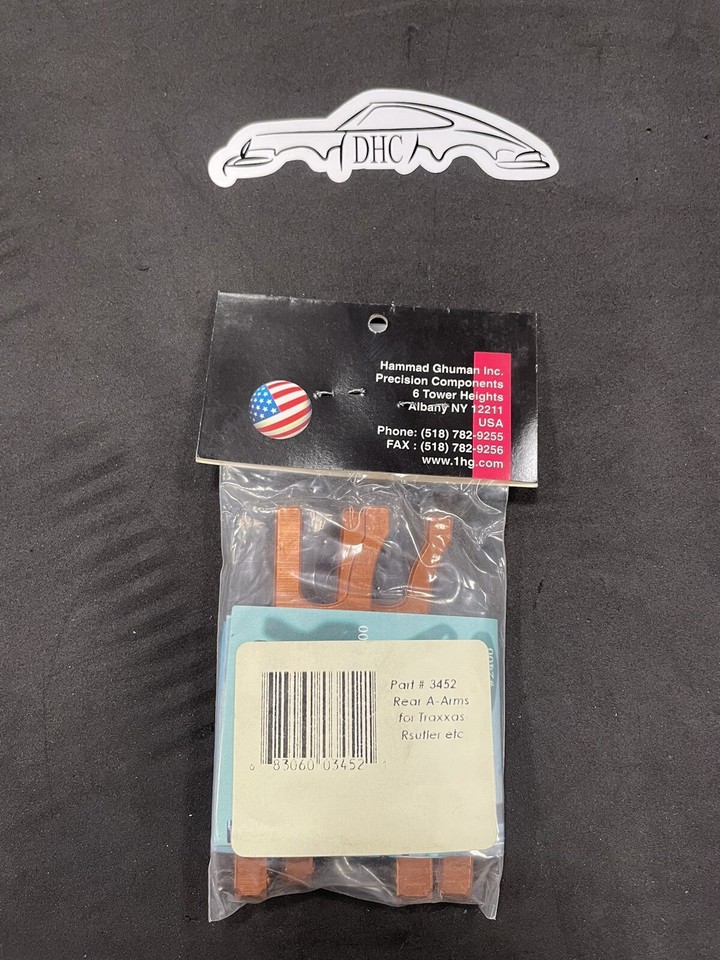 Hammad Ghuman HG Vintage RC Car Part # 3452 Orange Alum. Rear A-arms ...