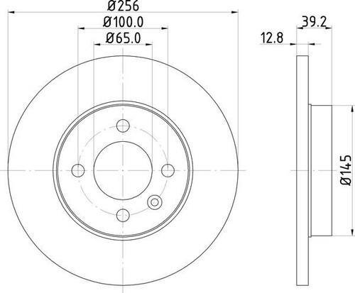 Don Car Brake Discs Pair Front Outer Diameter 256mm For Chery PCD11682 ...