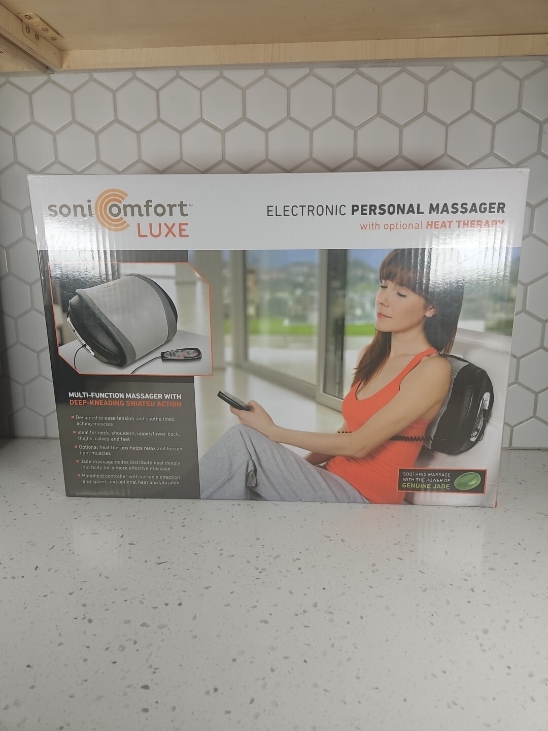 Sonic Comfort Luxe Electronic Personal Massager With Heat and Remote ...