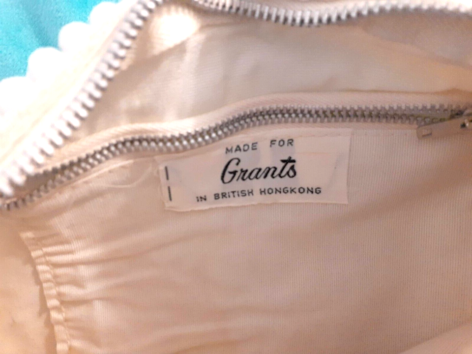 Candy Drop Purse Bag Vtg Made In British Hong Kong White/Orange/Yellow ...