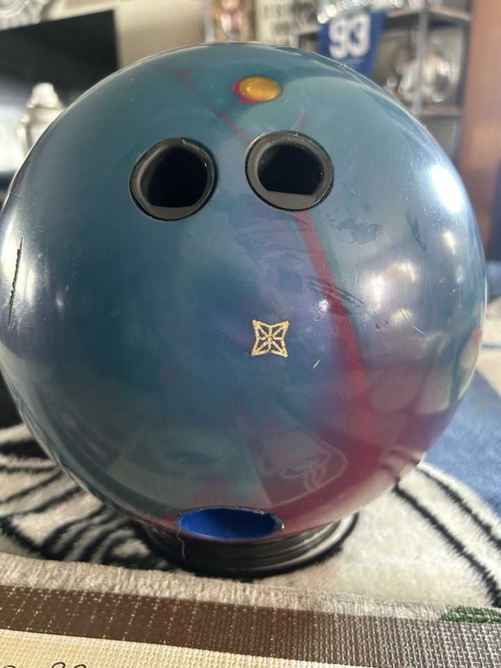 ROTO GRIP IDOL SYNERGY BOWLING BALL 15 LBS RED GREEN SWIRL - GOOD ...