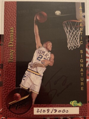 Tony Dumas UMKC Basketball Classic Superior Pix Autograph Rookie Card ...