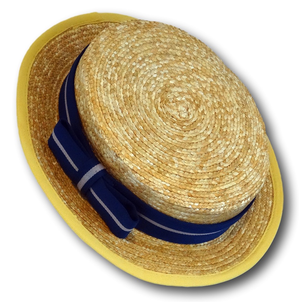 Traditional School Uniform Straw Boater & Hand Made Boater Band - 3 ...