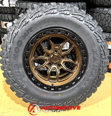 4) 17x9 Arena A109 Bronze Wheels 33" Kanati MT Tires 6x135 Ford F150 ...