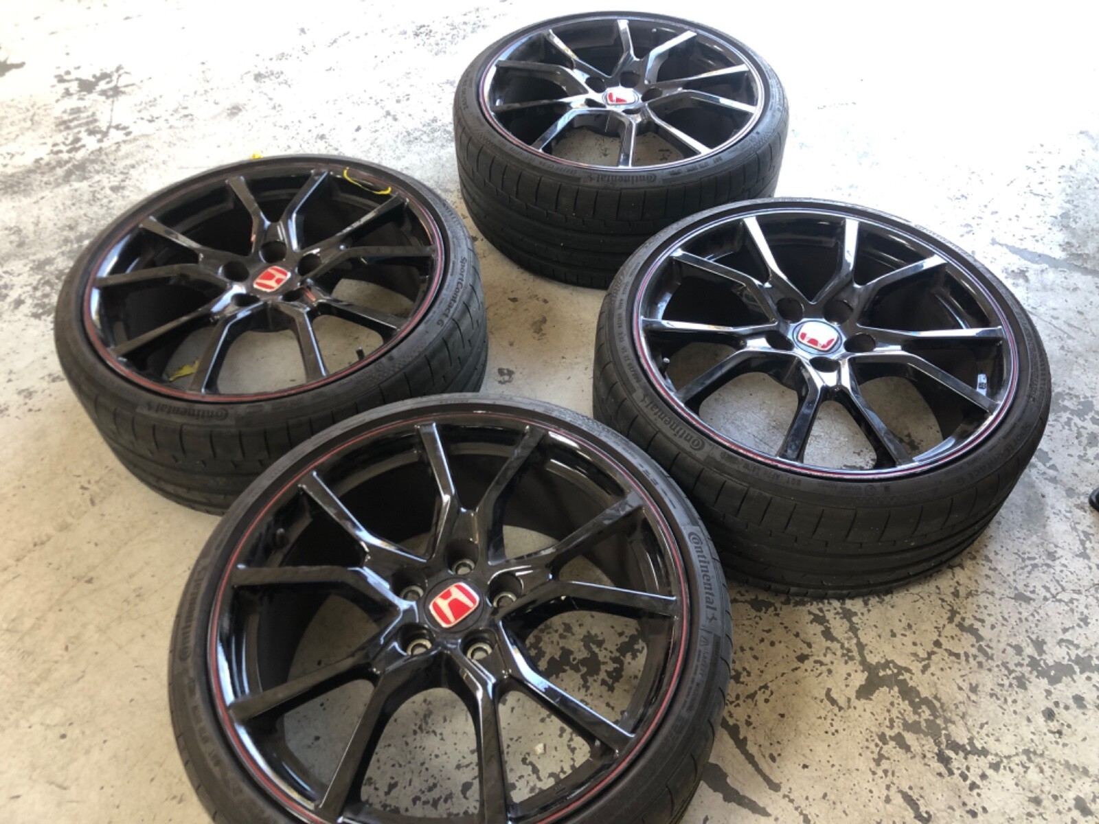 2019 HONDA CIVIC TYPE-R FK8 K20C1 OEM WHEEL & TIRES 20X8.5 +60 OFFSET ...