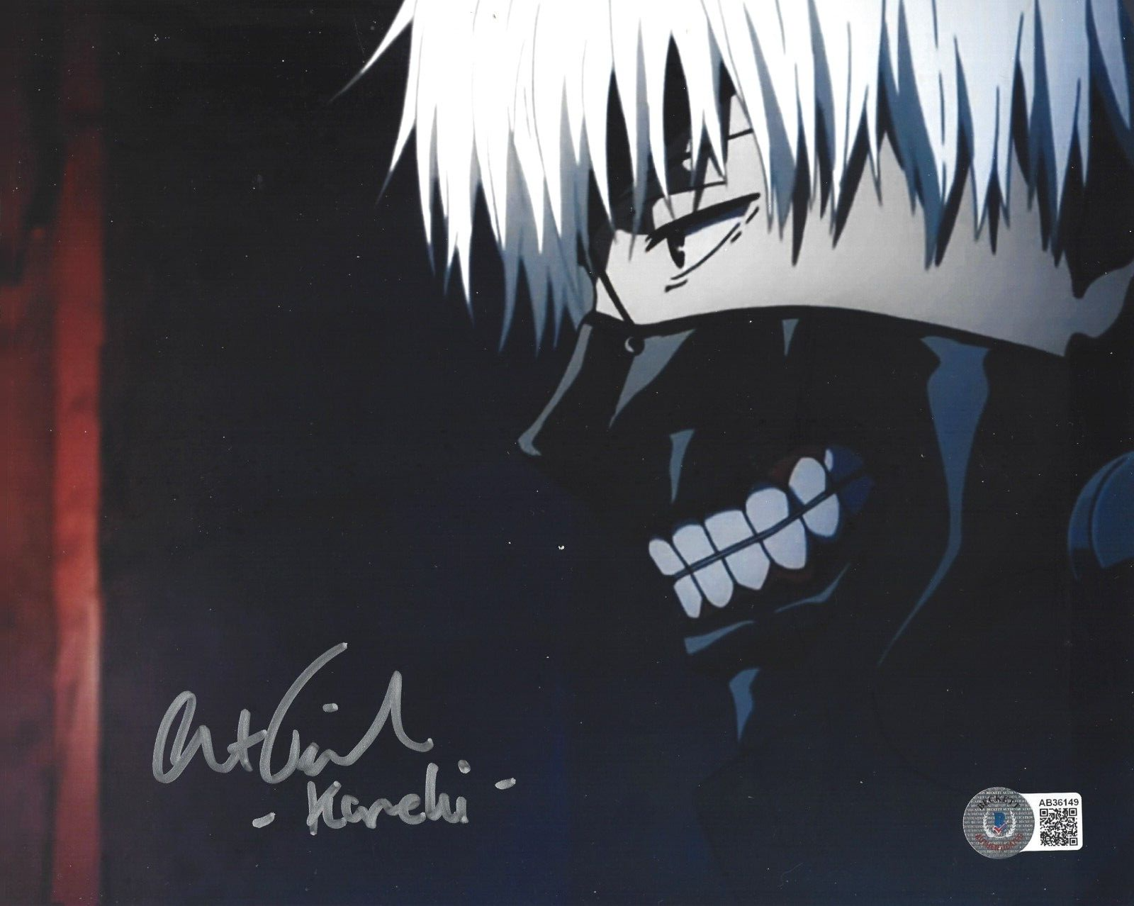 AUSTIN TINDLE Ken Kaneki Tokyo Ghoul Autograph 8x10 Photo Bam Anime COA ...