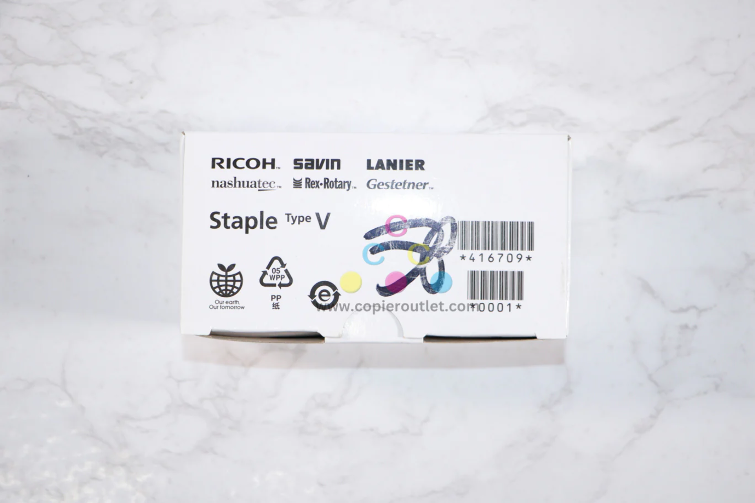 Genuine Ricoh 416709 41671(type V) Staple Cartridge Holder With Staples ...