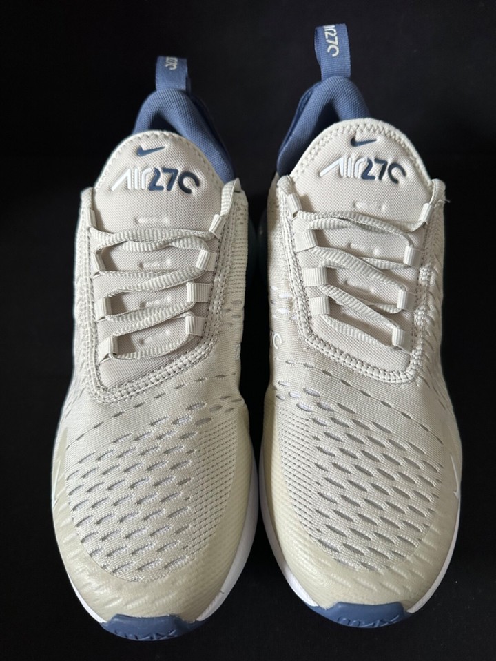 Nike Air Max 270 Light Bone Diffused Blue White Women Size Multi New ...