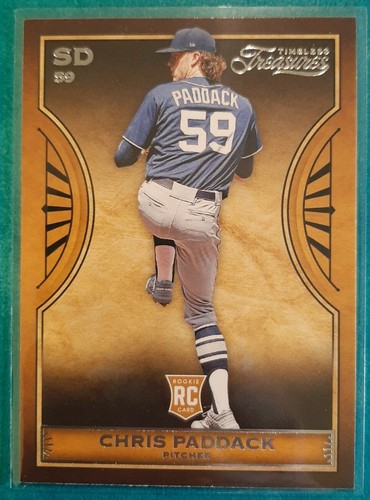 2019 PANINI TIMELESS TREASURES CHRIS PADDACK ROOKIE #7 SAN DIEGO PADRES ...