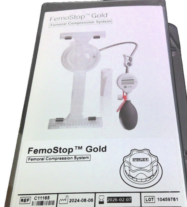 ST JUDE MEDICAL REF C11165 FEMOSTOP GOLD FEMORAL COMPRESSION SYSTEM EXP ...