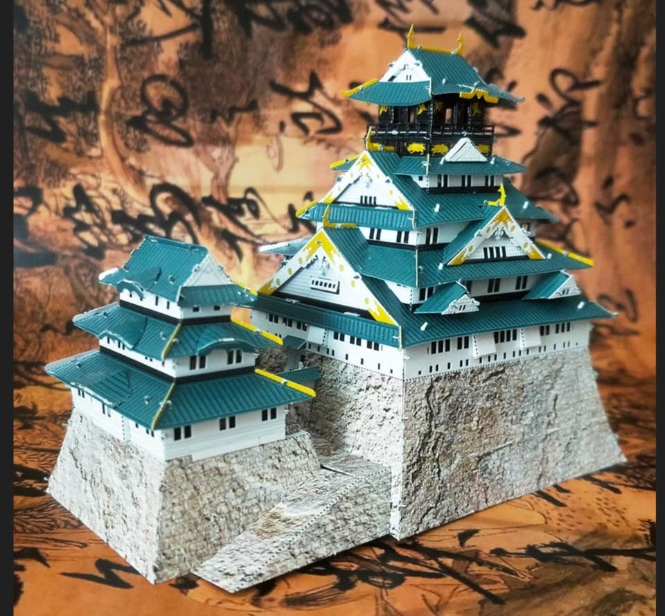 Osaka Castle Metal Model Kit 3D Puzzle Craft Gift Japan Style Laser Cut ...