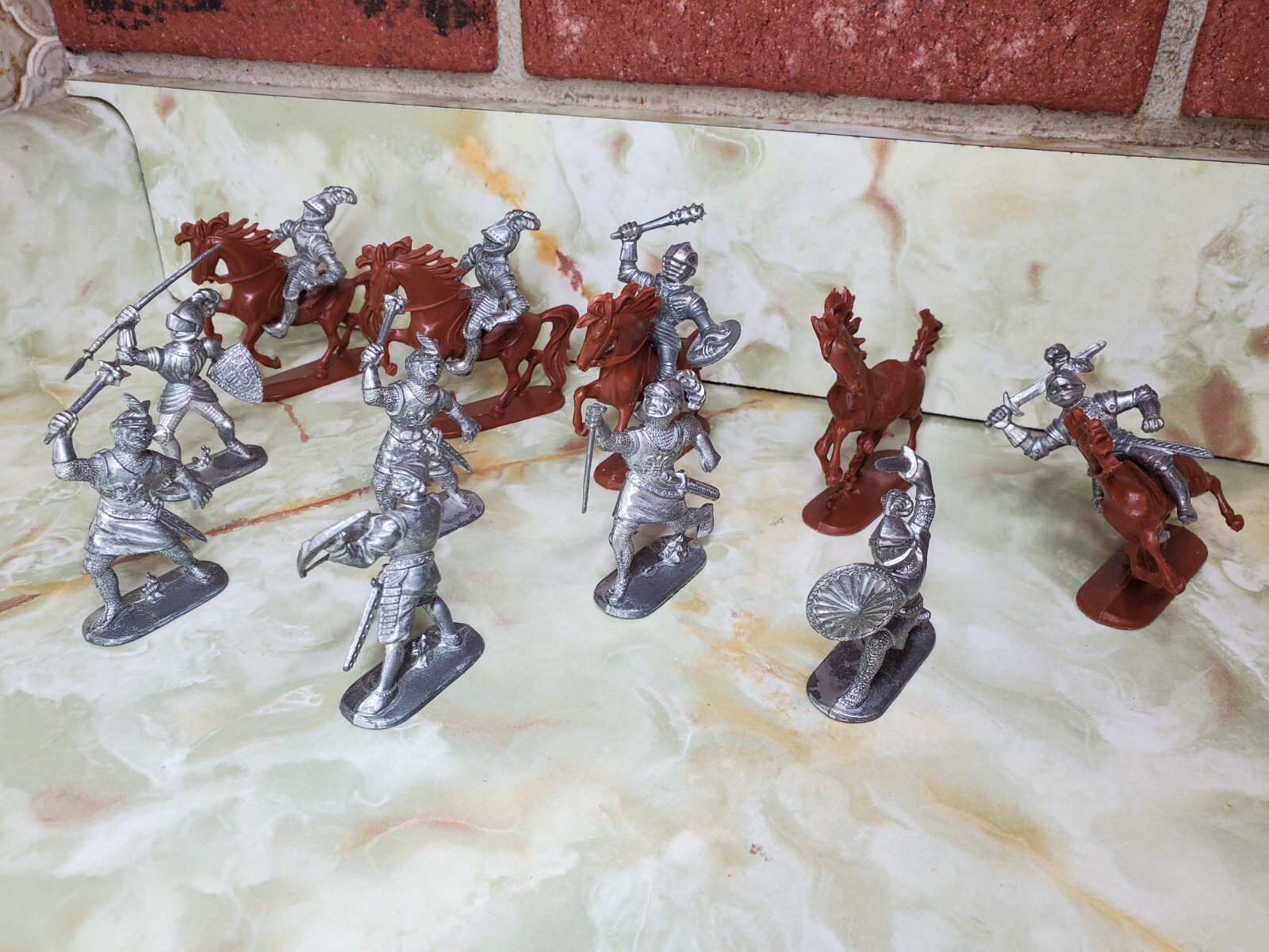 Vintage Jean Hoefler Medieval Knight & Horse Figure Lot Of 15 West Germany 2.25" | eBay