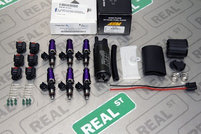 Injector Dynamics ID1050x AEM 340 Fuel Pump VG30 VG30DETT 300ZX TT 14mm ...
