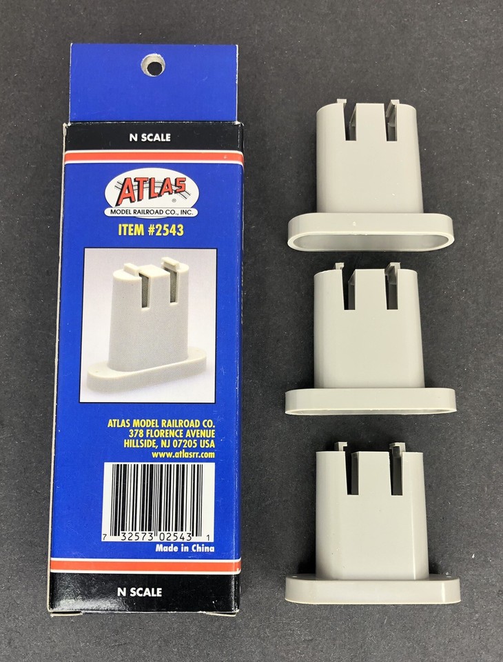 Atlas Model Railroad Bridge Piers 1-11/16” High N Gauge 3 Pieces #2543 ...