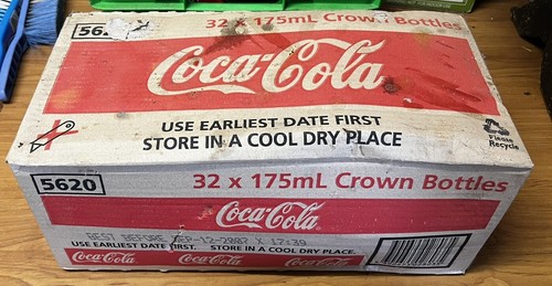 Coca-Cola Bottles 32 x 175ml Crown 2007 COKE Vintage Box Slab Australia ...