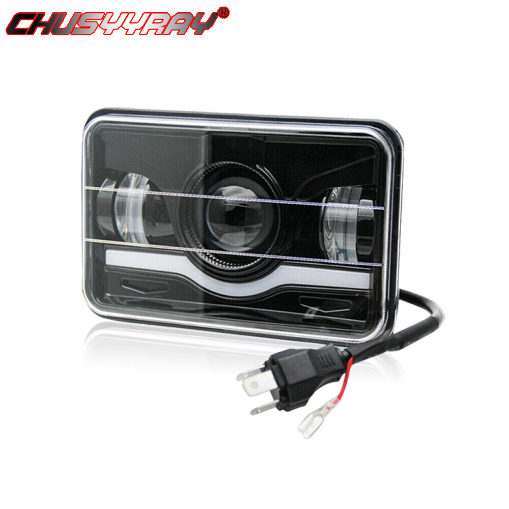 DOT 4X6 inch LED Headlights Motorcycle for Honda XR250 XR250L XR650L ...