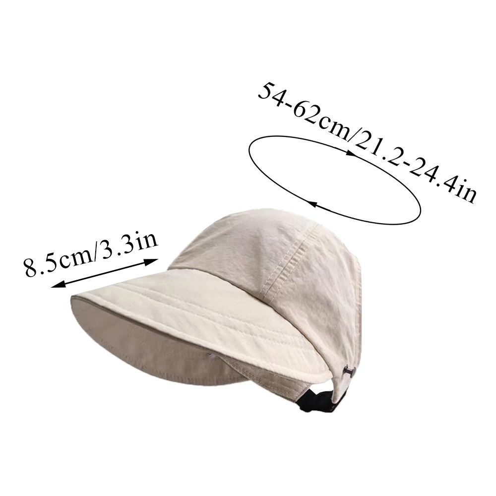 Anti-UV Foldable Fishing Hat Summer Sunscreen Baseball Cap Wide Brim ...