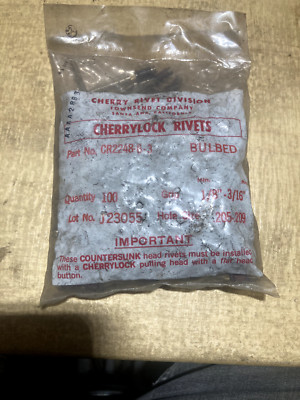 Cherrylock Rivets, 1/8" - 3/16", Part # CR2248-6-3 | eBay