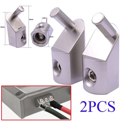 2PCS Power Wire Reducer Offset Angled 1/0 Gauge to 4 Gauge Amp Input ...