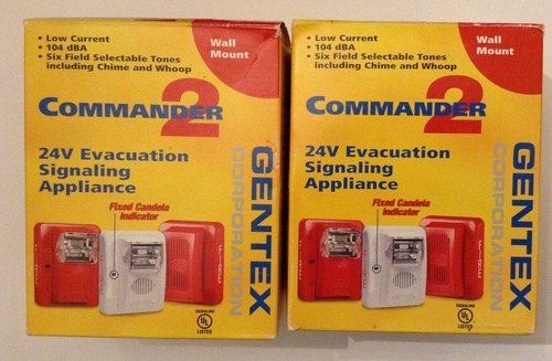 Gentex Commander 2 24V Evacuation Signaling Appliance 904-1127-002 New ...