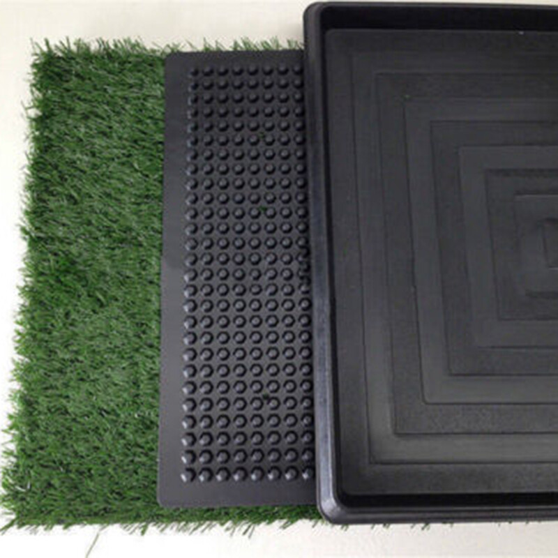 Indoor Dog Pet Potty Zoom Training Portable Grass Mat Toilet Large Loo ...