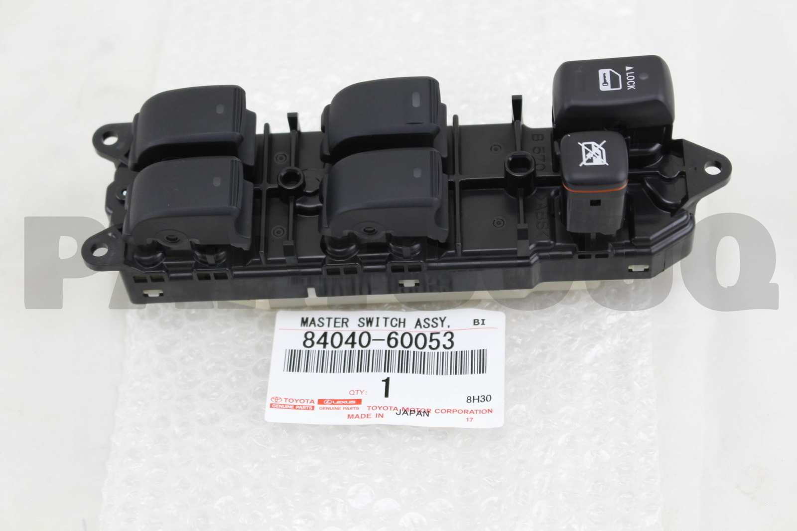 8404060053 Genuine Toyota MASTER SWITCH ASSY, POWER WINDOW REGULATOR ...