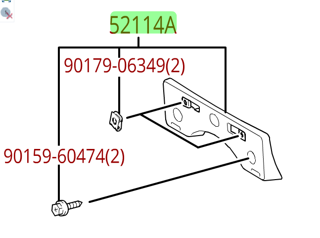 Lexus LC500 LC500H (2018-) OEM Genuine Front Bumper LICENSE PLATE ...