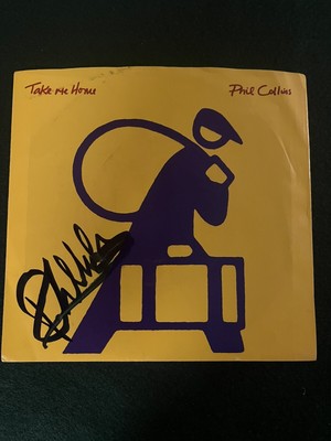 Phil Collins «Take Me Home» Vinyl Single, Signed By Phil Collins ...