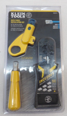 Klein Tools VDV026-212 Data Cable Installation Kit CAT3 CAT5/5E CAT6/6A ...