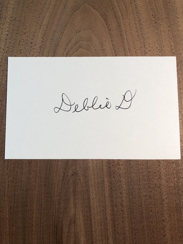 Debbie D Actress Singer Autograph Signature Signed Card | eBay