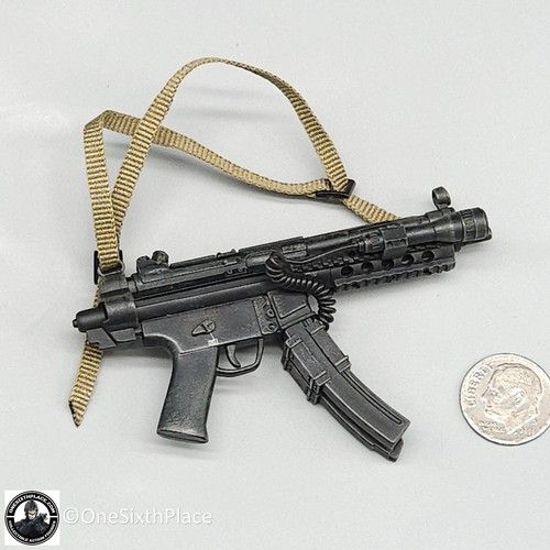 1:6 scale Hot Toys MP5 Submachine Gun w/ Tac Light (No Stock) for 12 ...