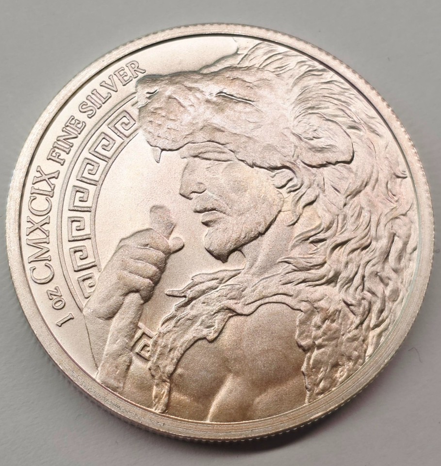 1 oz Silver Hercules Seventh Labor - Cretan Bull - Toning | eBay
