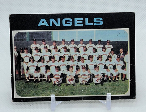 ⚾1971 Topps #442 CALIFORNIA ANGELS Team Card Baseball Card (Has Creases ...