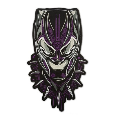 Black Panther Large Patch, Wakanda Forever Hero, Embroidered Back Patch, Iron On | eBay