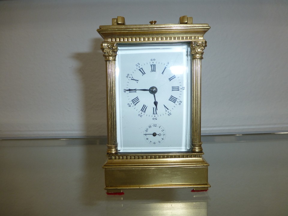ANTIQUE FRENCH CHIME + REPEATING + ALARM CARRIAGE CLOCK (WATCH THE ...