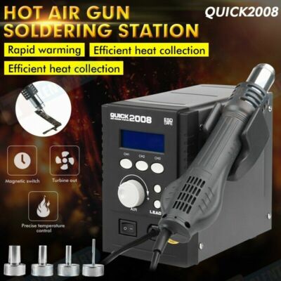 Quick 2008 220V Hot Air Rework Station Hot Air Soldering Station Heat ...
