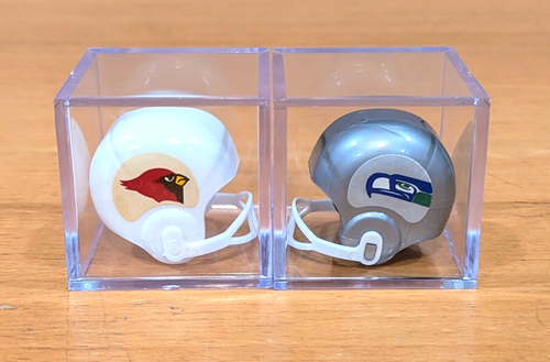 (2) OPI NFL CARDS & SEAHAWKS VTG NFL Mini Gumball Football Helmets ...