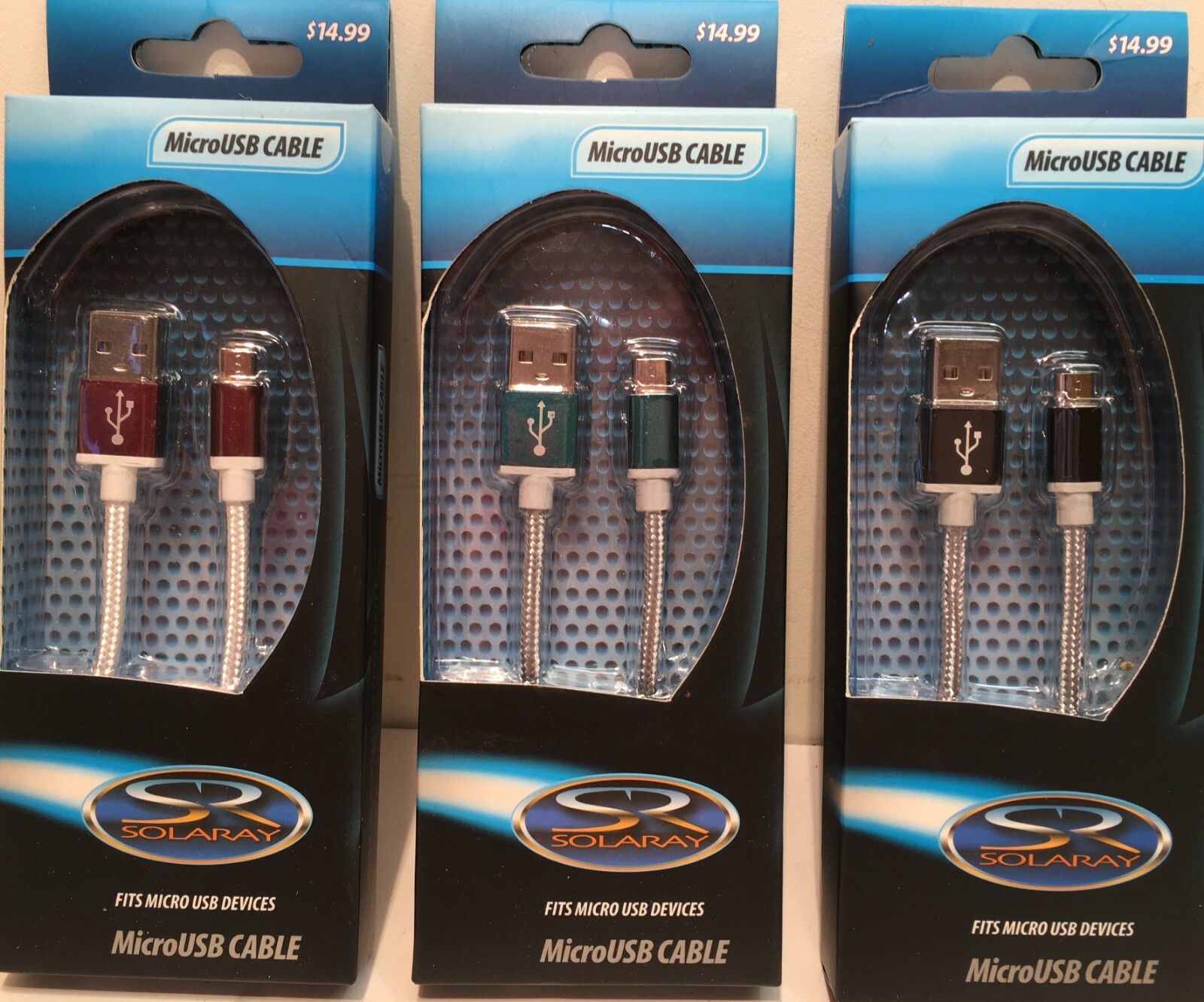 SOLARAY MICRO USB BRAIDED CHARGING/DATA CABLE PICK YOUR COLOR | eBay