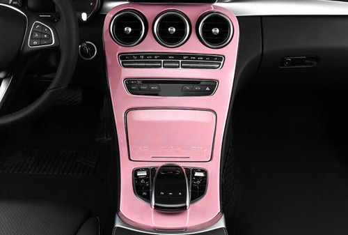 For Benz C-Class W205 2015-2018 ABS PinK Middle Console Gear Shift ...