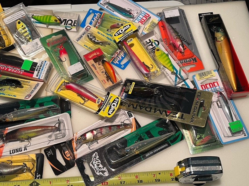 36 fishing lures large lot new. Name Brands. Some From Europe. | eBay