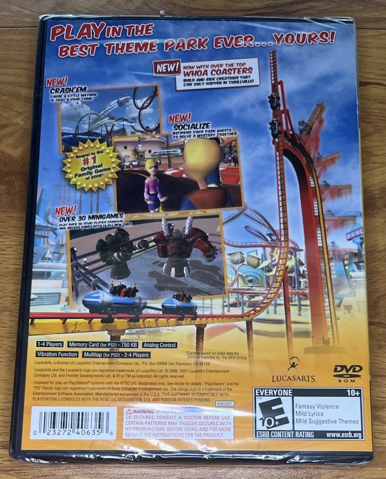 NEW FACTORY SEALED Thrillville: Off the Rails (Sony PlayStation 2, 2006) 23272404352| eBay