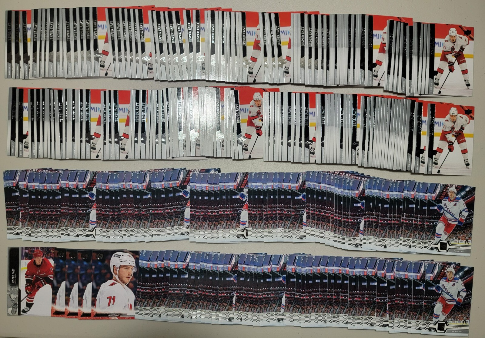 Lot of (265+) JESPER FAST Card Collection w/Premium Included+ RANGERS ...