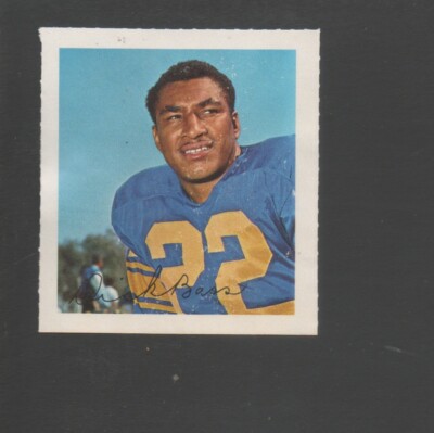 1964 Wheaties NFL Football Stamp #7 Dick Bass-Los Angeles Rams. Ex ...