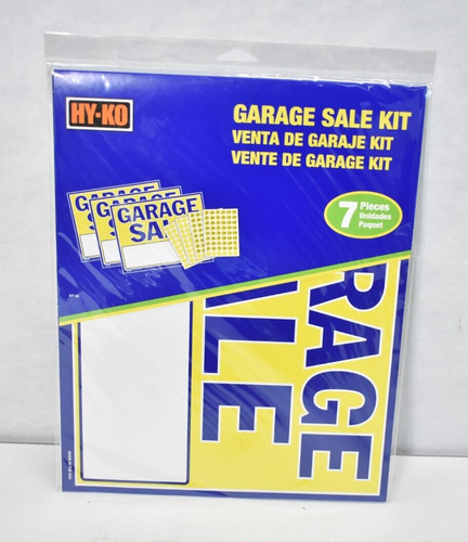 Hy-Ko Set Of 3 Yellow & Blue Garage Sale Sign Kit 11" x 14" & Price ...